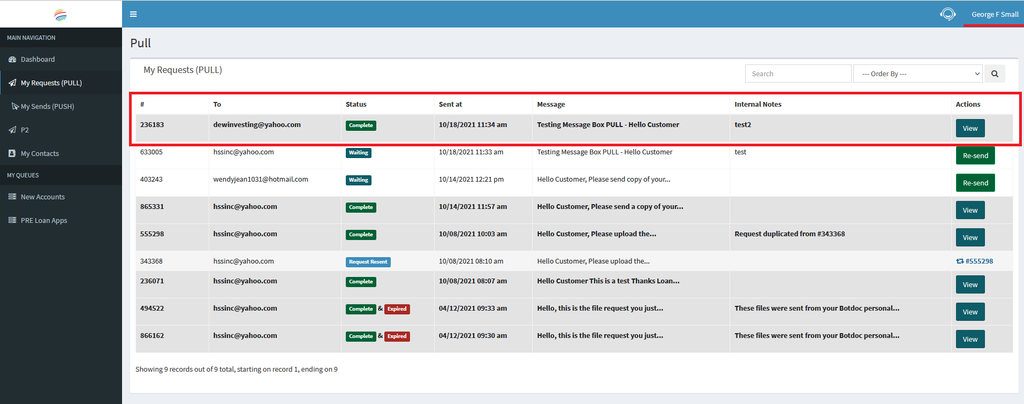 How to VIEW PULL requests inside a Queue - "Assign another user"