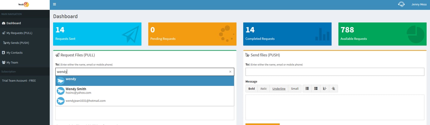 How to send a PULL request
