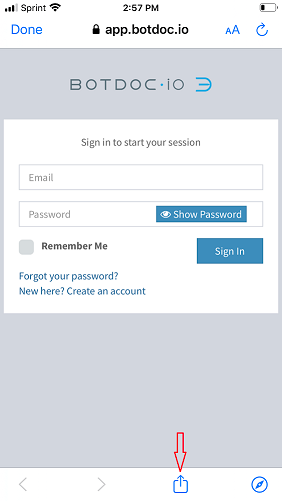 Mobile "App" instructions?