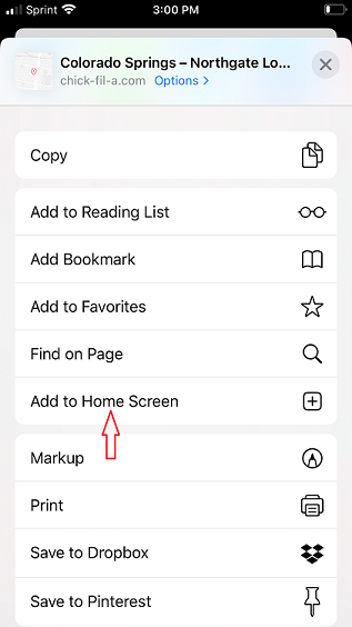 Mobile "App" instructions?