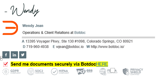 Set up email signature block using personal URL (quick guide)