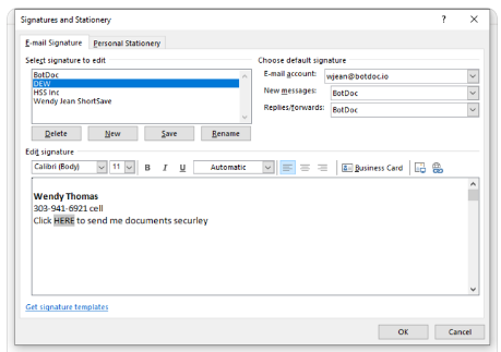 Set up email signature block using personal URL (quick guide)
